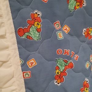 Handmade | Bedding | Vintage Elmo Crib Quilt Abc Alphabet Kitten ...